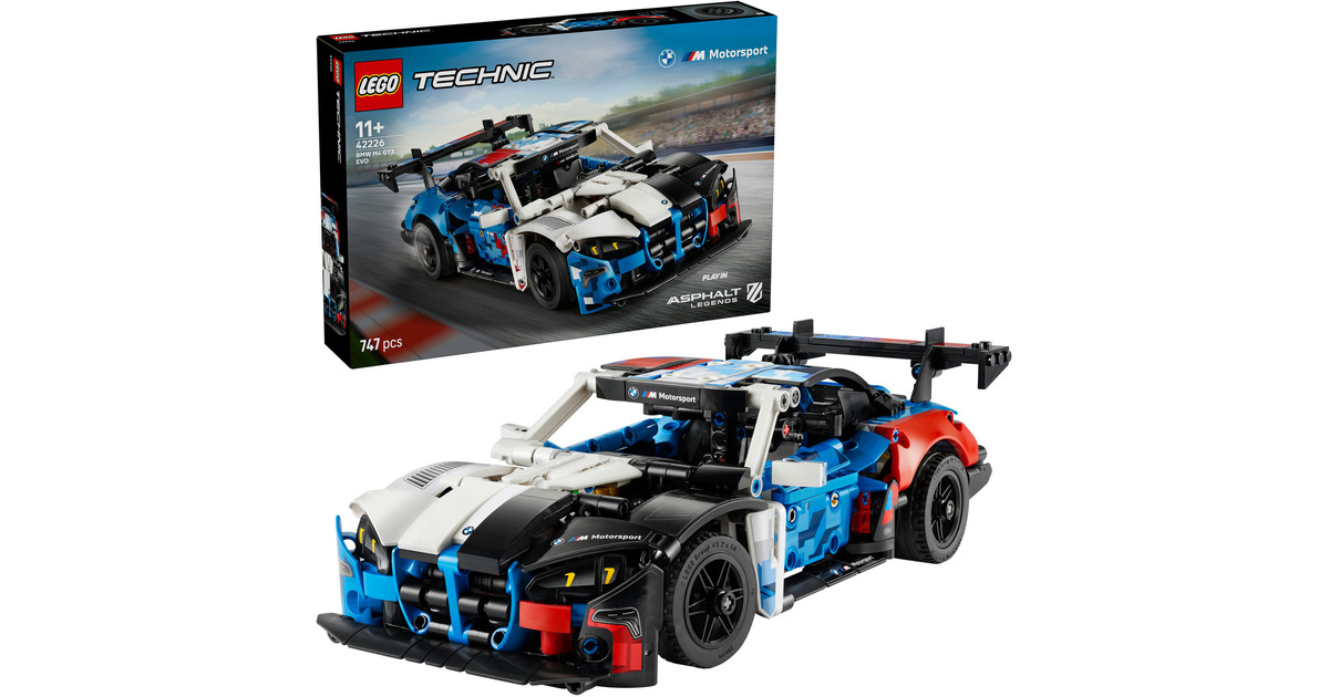 LEGO 42226 Technic BMW M4 GT3 EVO Rennwagen, Konstruktionsspielzeug