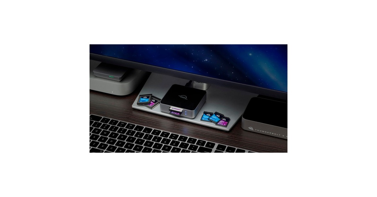 OWC Atlas Dual CFexpress + SD Card Card Reader, Kartenleser aluminium