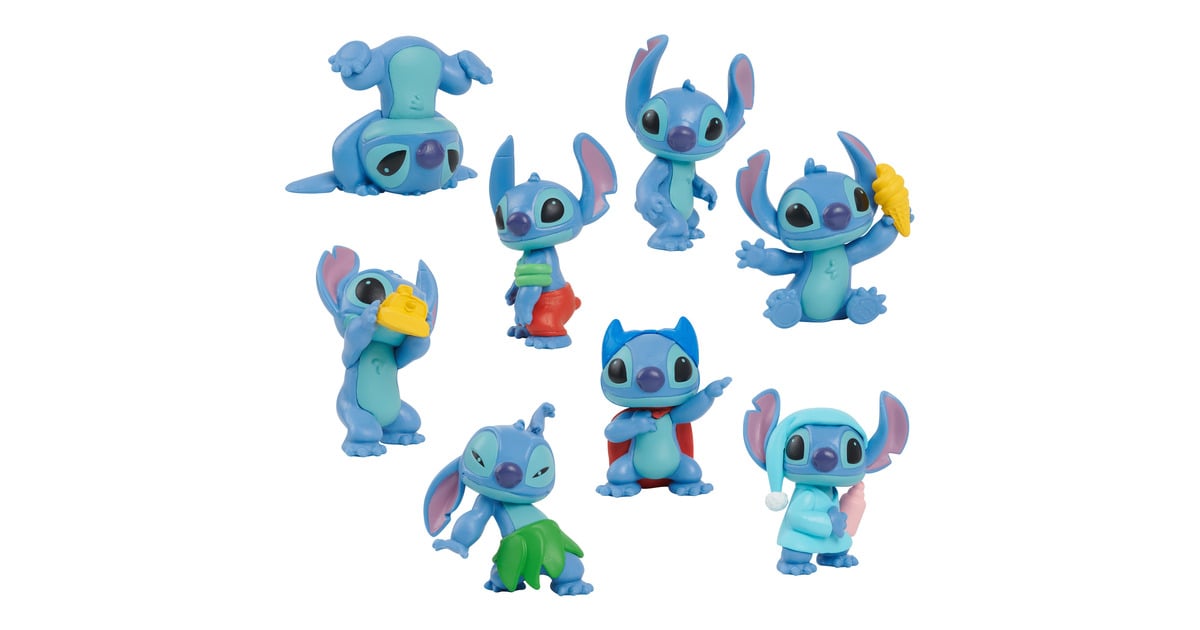 Just Play Disney Stitch Sammelbox mit 8 Figuren, Spielfigur