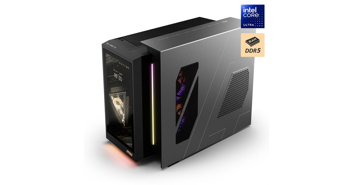 MSI MEG Vision X AI 2NVV9-285AT, Gaming-PC schwarz/transparent, Windows ...