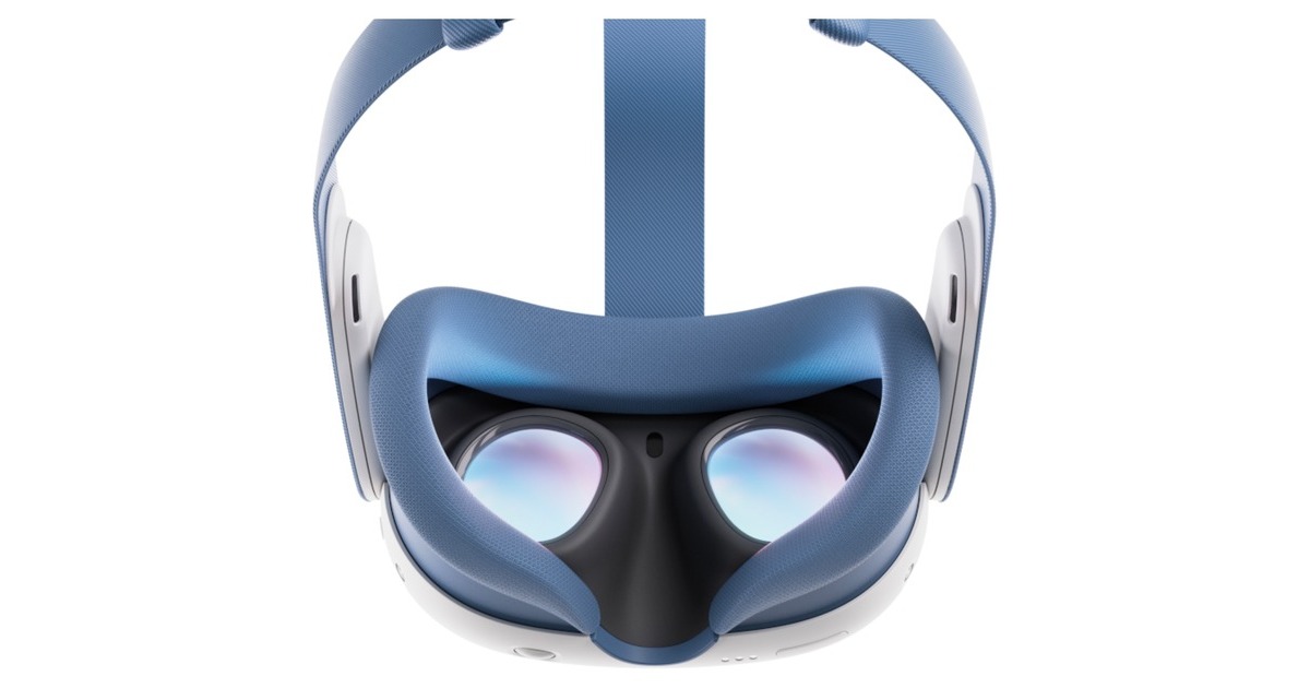 Meta Quest 3 Headset-Einlage und Headset-Riemen (Elemental Blue) blau