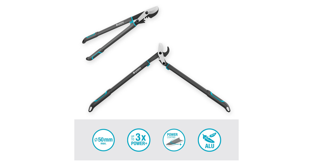 GARDENA Astschere EnergyCut Pro L grau/türkis, 75cm Outlet