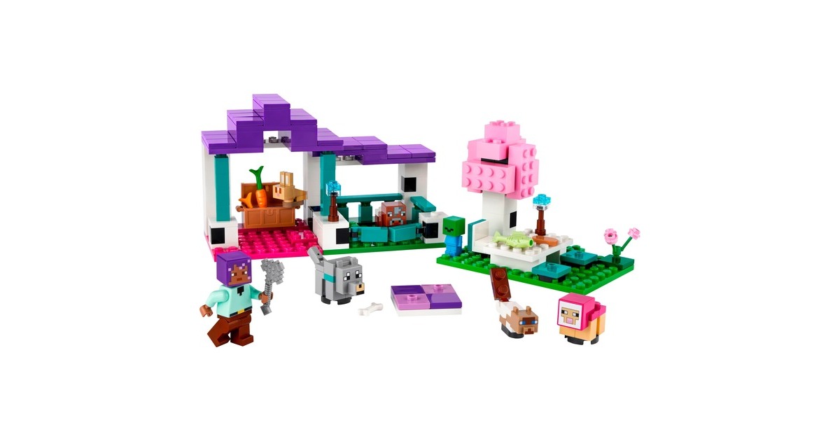 LEGO 21253 Minecraft Das Tierheim, Konstruktionsspielzeug