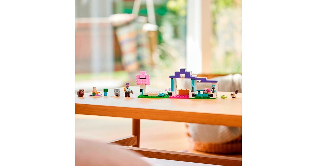 LEGO 21253 Minecraft Das Tierheim, Konstruktionsspielzeug