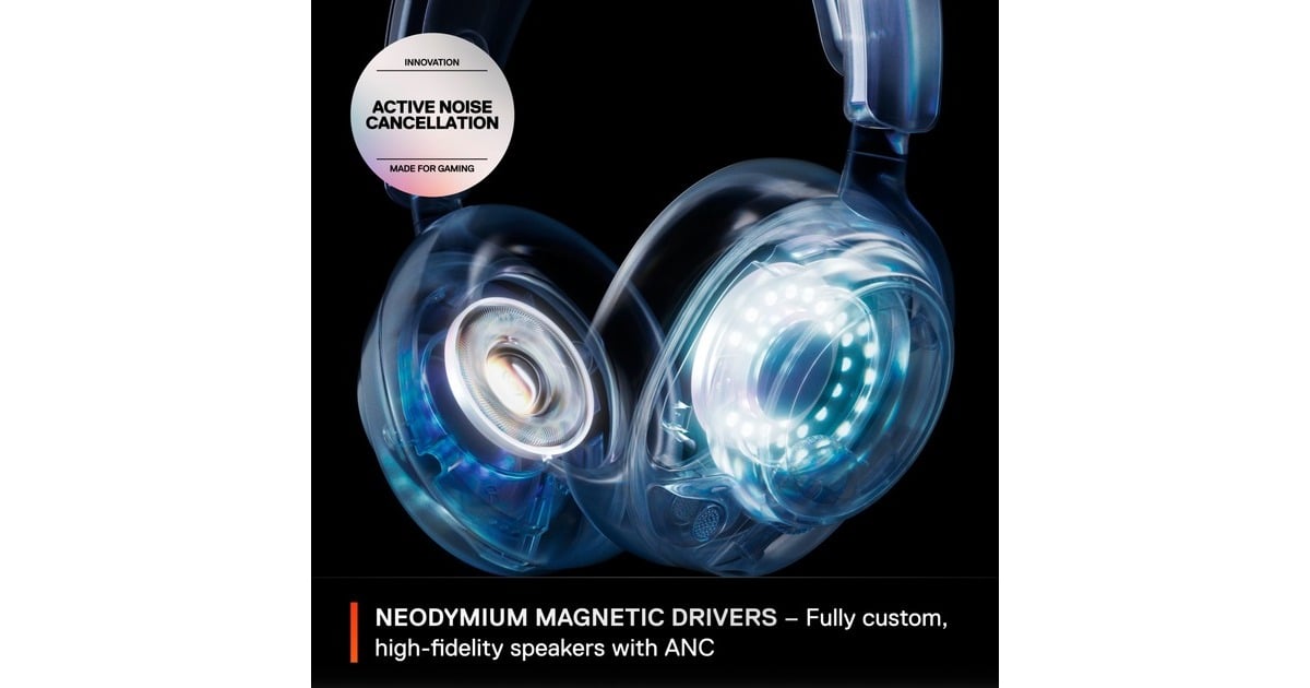 SteelSeries Arctis Nova Pro Wireless X, Gaming-Headset weiß, ANC, USB-C ...