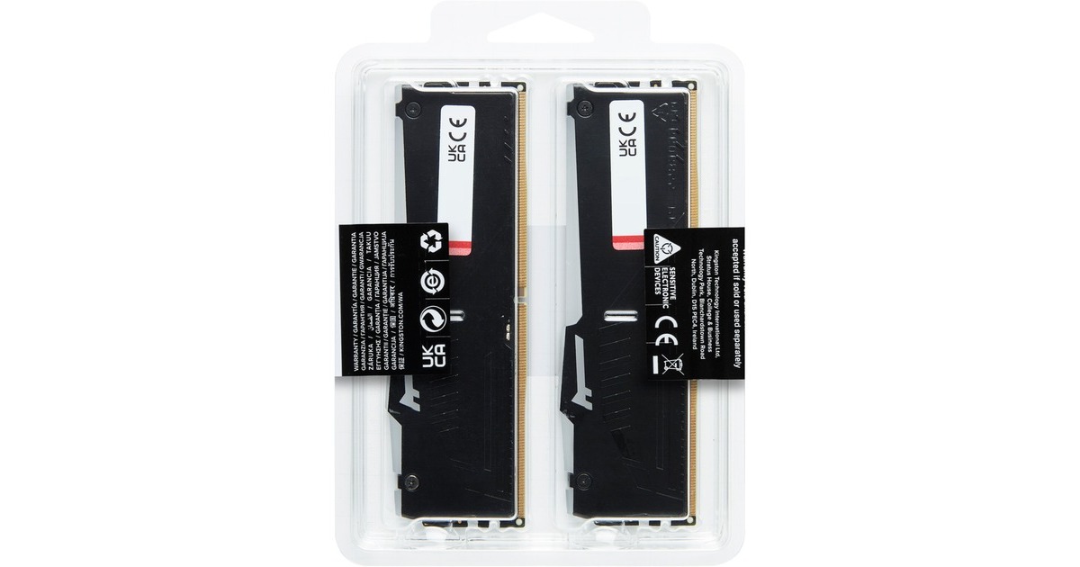 Kingston FURY DIMM 32 GB DDR5-5600 (2x 16 GB) Dual-Kit, Arbeitsspeicher schwarz, KF556C36BBEAK2 ...