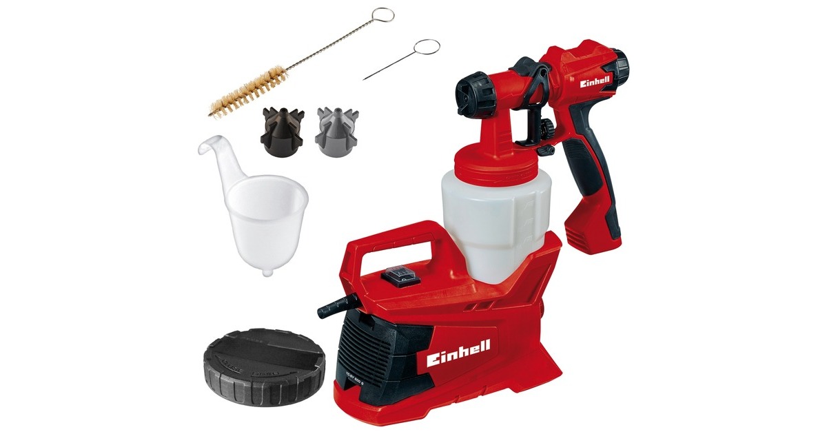 EINHELL Farbsprühsystem TC-SY 600 S, Sprühpistole rot/schwarz, 600 Watt