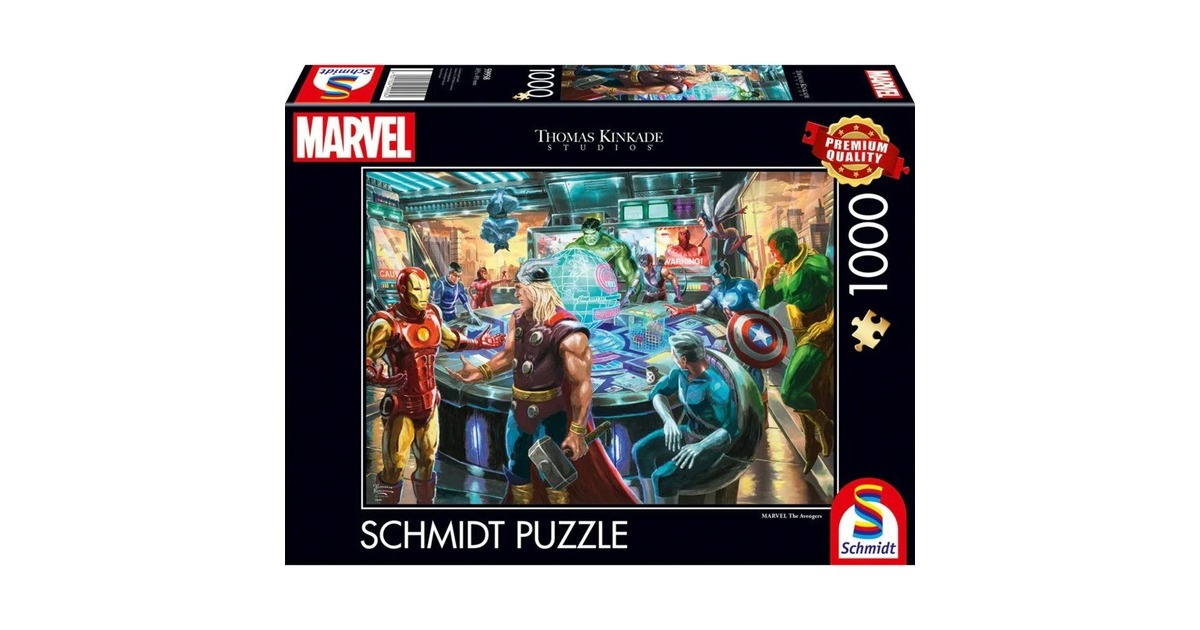 Schmidt Spiele Thomas Kinkade Studios: Marvel - The Avengers, Puzzle ...