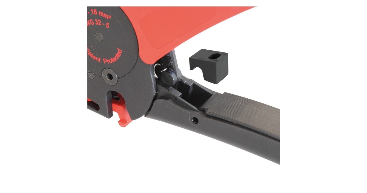 Wiha Abisolierwerkzeug automatisch, Abisolier-Zange schwarz/rot, bis 16mm²
