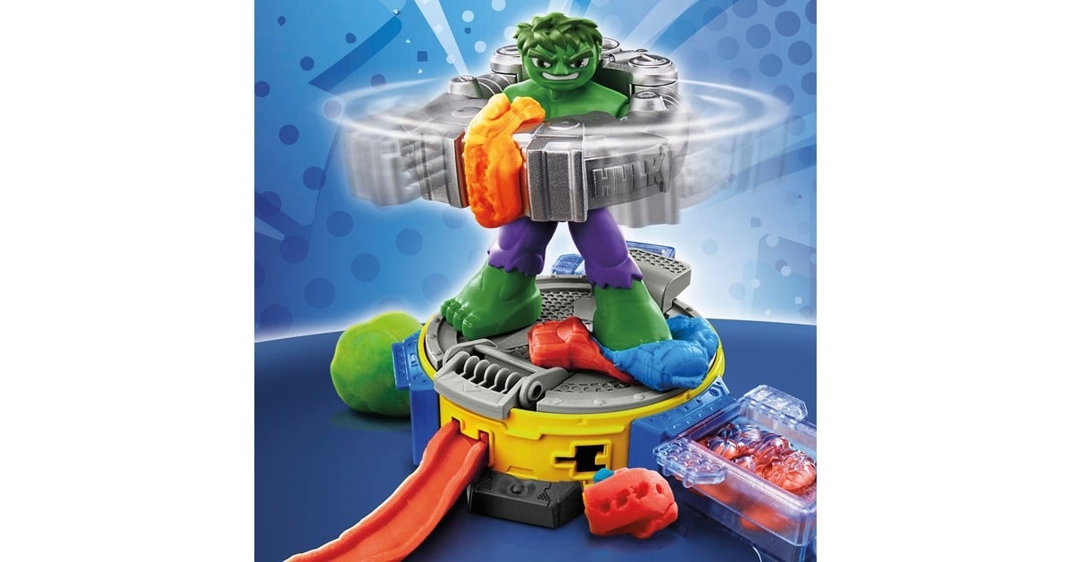 Hasbro Play-Doh Marvel Hulk Quetsch- & Schmetterspaß, Kneten
