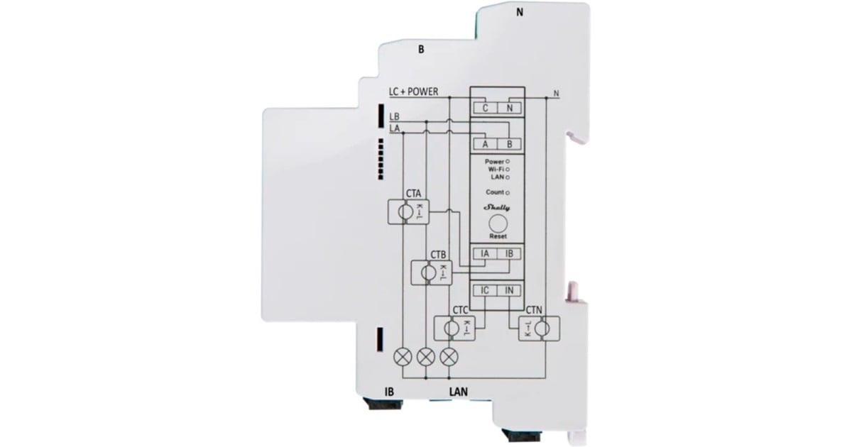 Shelly Pro 3EM -PV INSTALLATION-, Messgerät 0% MWST