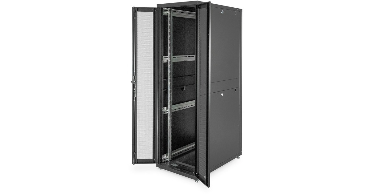 Digitus Serverschrank Unique Serie 600x1000 (BxT), IT-Schrank schwarz ...