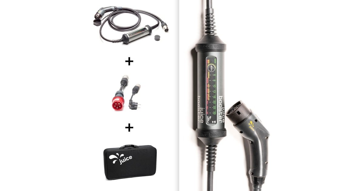 Juice Technology JUICE BOOSTER 2 German Basic Set, Wallbox anthrazit/schwarz, 1,4 - 22 kW, 3,1 ...