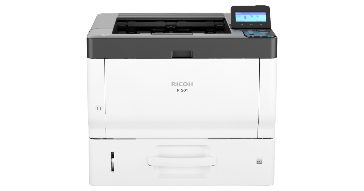 Ricoh P 501, LED-Drucker grau/schwarz, USB, LAN