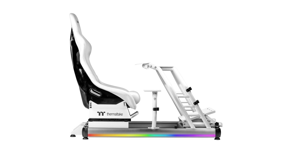 Thermaltake GR500 Snow Racing Simulator Cockpit, Sim Rig weiß