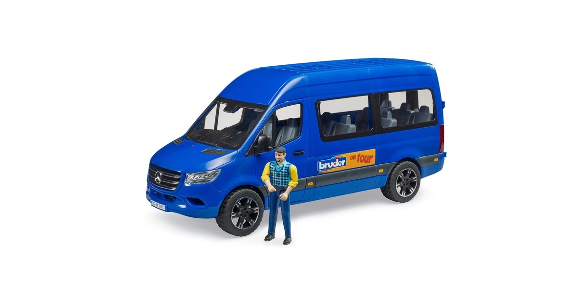 bruder Mercedes Benz Sprinter Transfer mit Fahrer, Modellfahrzeug