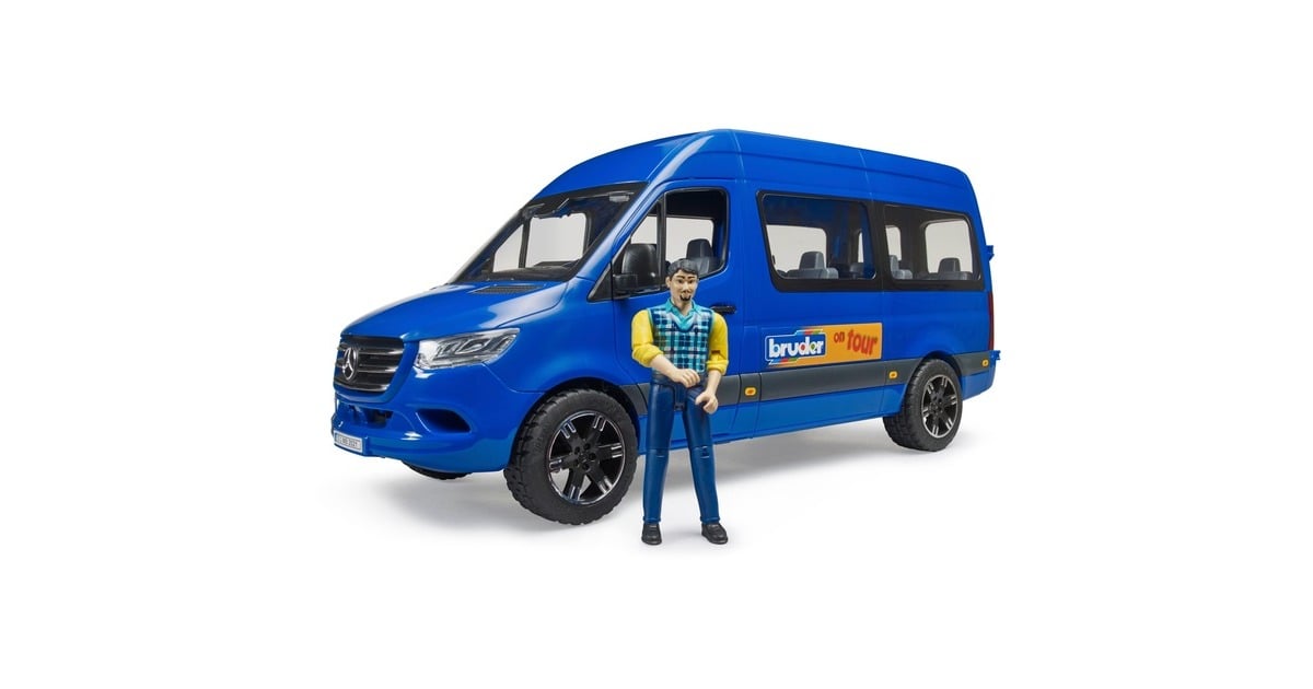 bruder Mercedes Benz Sprinter Transfer mit Fahrer, Modellfahrzeug
