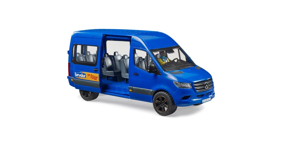 bruder Mercedes Benz Sprinter Transfer mit Fahrer, Modellfahrzeug