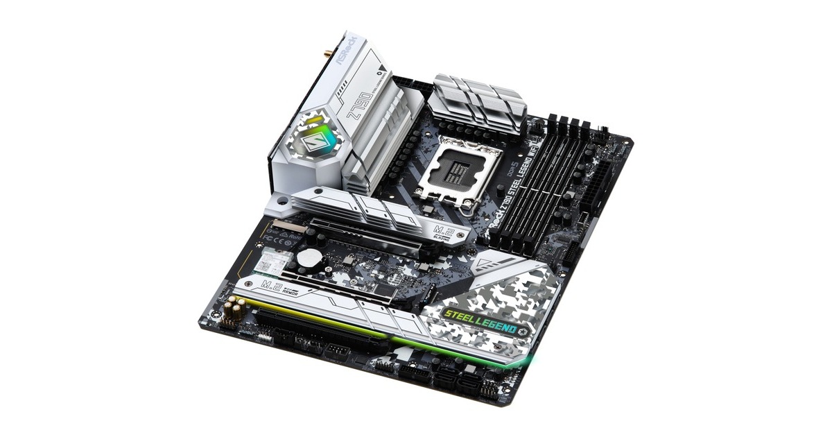 ASRock Z790 STEEL LEGEND WIFI, Mainboard silber/schwarz