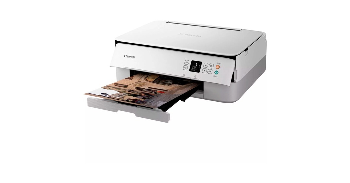 Canon PIXMA TS5351i, Multifunktionsdrucker weiß, USB, WLAN, Kopie, Scan ...