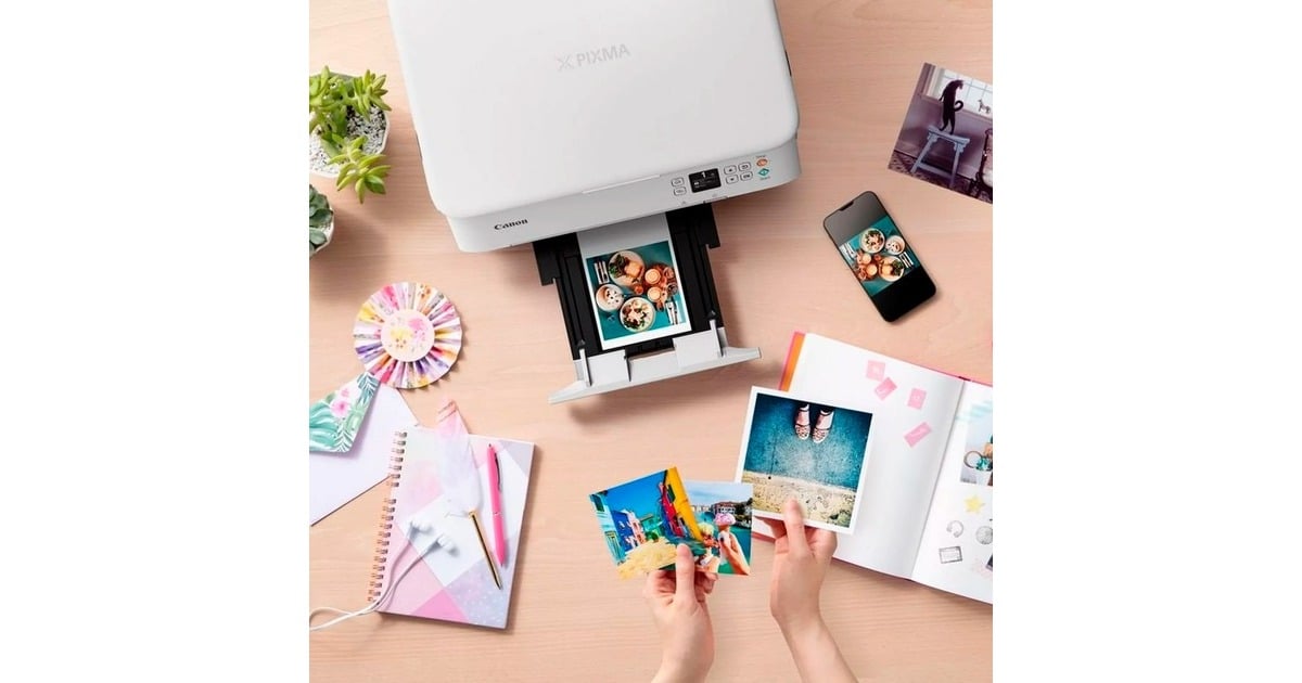 Canon PIXMA TS5351i, Multifunktionsdrucker weiß, USB, WLAN, Kopie, Scan ...