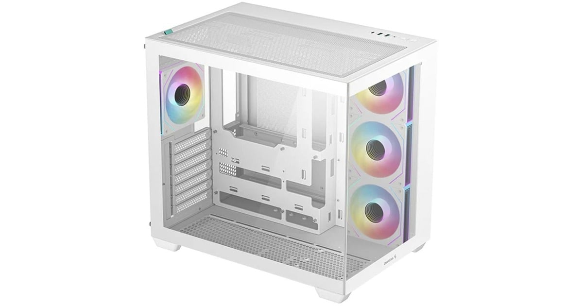 DeepCool CG530 4F , Tower-Gehäuse weiß, Tempered Glass x 2