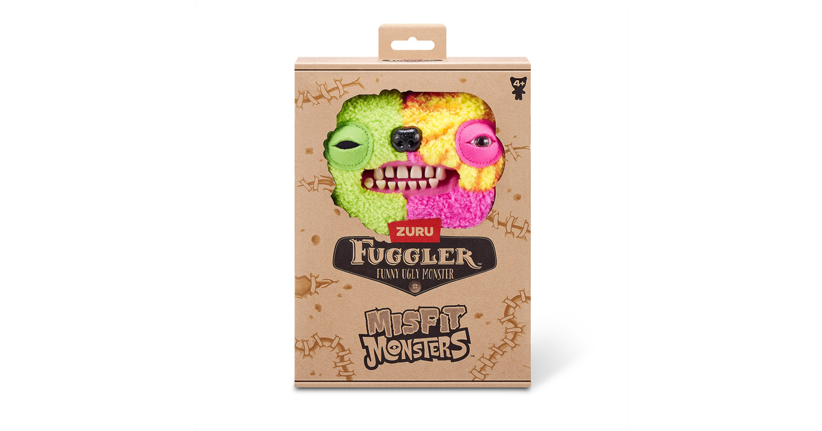 ZURU Fuggler - Misfit Monsters 9", Kuscheltier sortierter Artikel, eine Figur