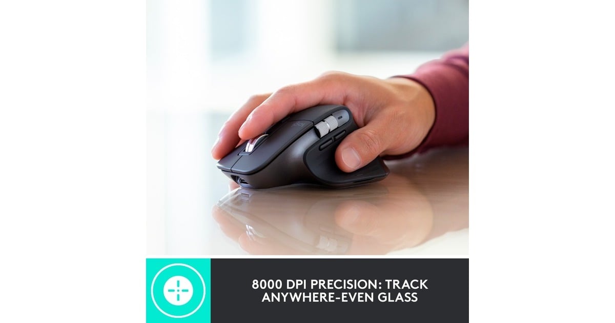 Logitech MX Master 3S for Business, Maus graphit, 7 Tasten, Logi Bolt ...