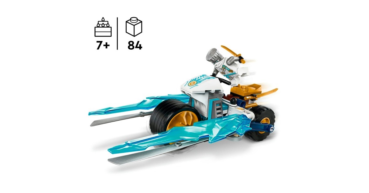 LEGO 71816 Ninjago Zanes Eismotorrad, Konstruktionsspielzeug
