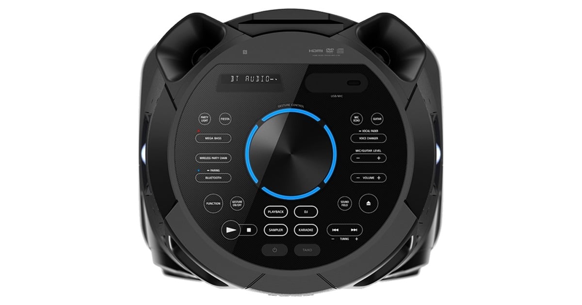 Sony Partybox MHC-V73D, Kompaktanlage schwarz, Bluetooth, Klinke, HDMI ...