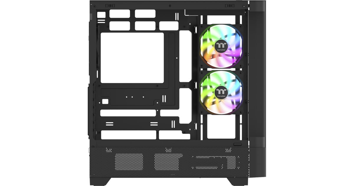 Thermaltake View 290 TG ARGB, Tower-Gehäuse schwarz, Tempered Glass x 2