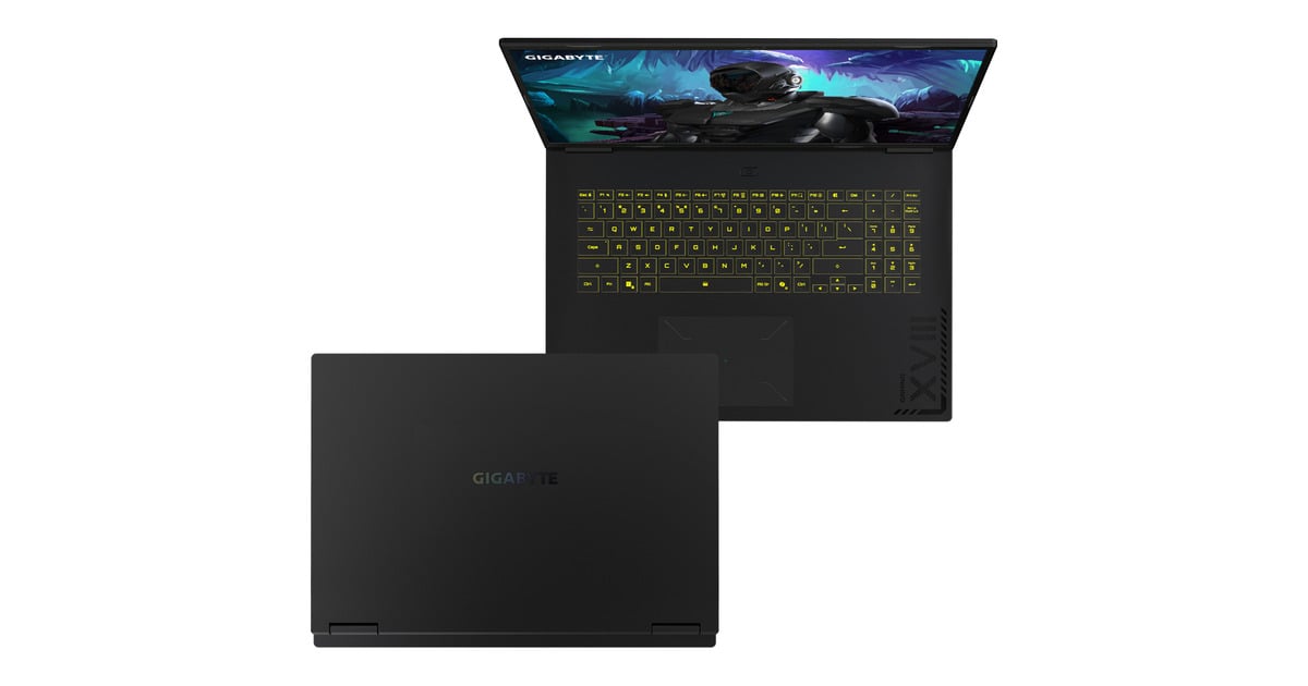 GIGABYTE GAMING A18 3WHK3DEC64SH, Gaming-Notebook schwarz, AMD Ryzen 7 ...