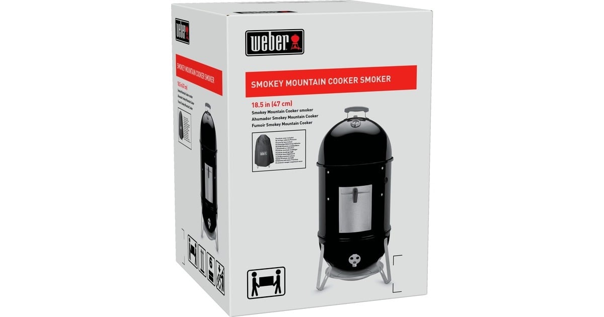 Weber Smokey Mountain Cooker, Smoker schwarz, Ø 47cm