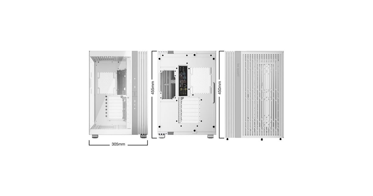 be quiet! Light Base 600 DX , Tower-Gehäuse weiß, Tempered Glass x 2
