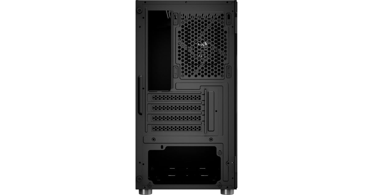 Aerocool CS-111-G-BK-v1, Tower-Gehäuse schwarz, Tempered Glass