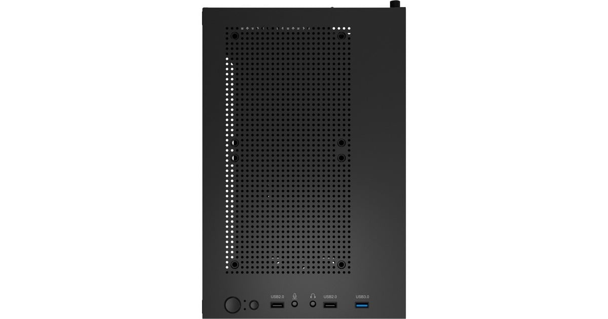 Aerocool CS-111-G-BK-v1, Tower-Gehäuse schwarz, Tempered Glass