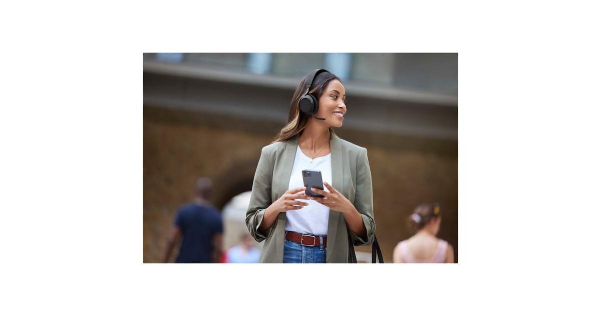 Jabra Evolve2 75, Headset schwarz, Link380c, MS