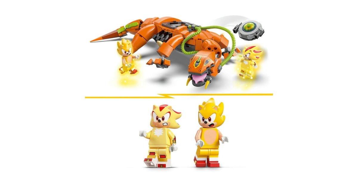 LEGO 77003 Sonic the Hedgehog Super Shadow vs. Biolizard ...