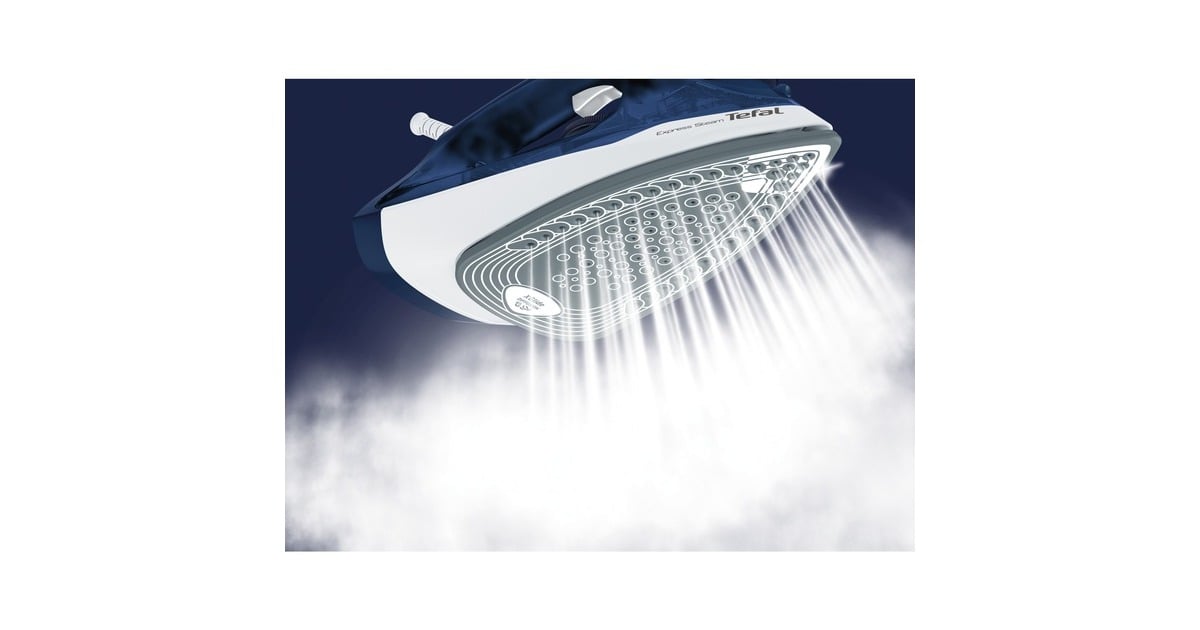 Tefal Express Steam FV 2838, Dampfbügeleisen blau/weiß Outlet