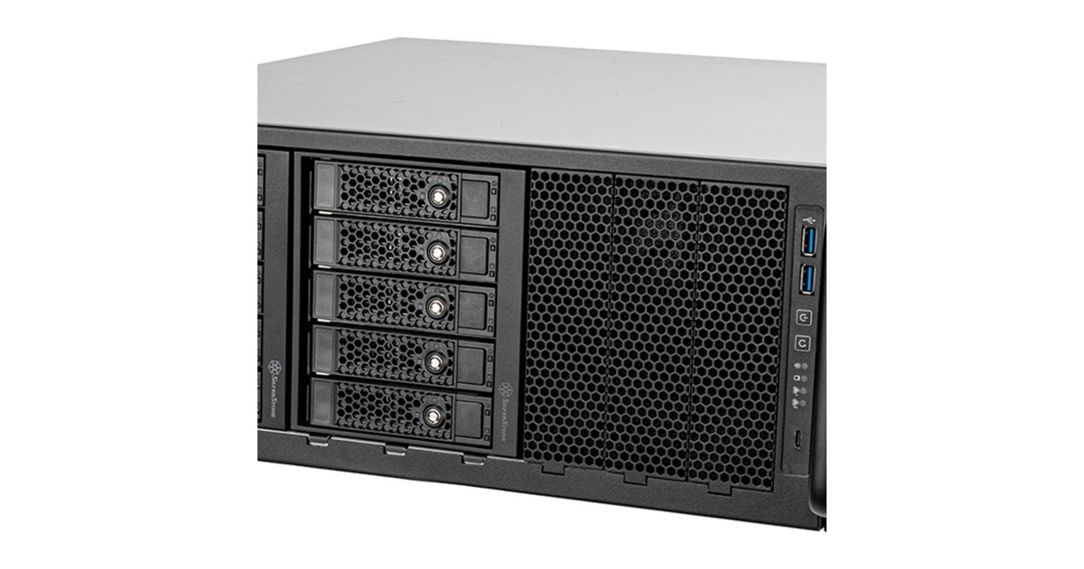 SilverStone RM45-360, Rack-Gehäuse schwarz, 4 Höheneinheiten