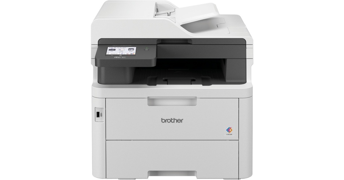 Brother MFC-L3760CDW, Multifunktionsdrucker hellgrau, USB, LAN, WLAN ...