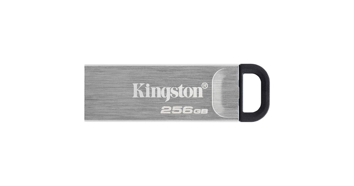 Kingston DataTraveler Kyson 256 GB, USB-Stick silber, USB-A 3.2 Gen 1
