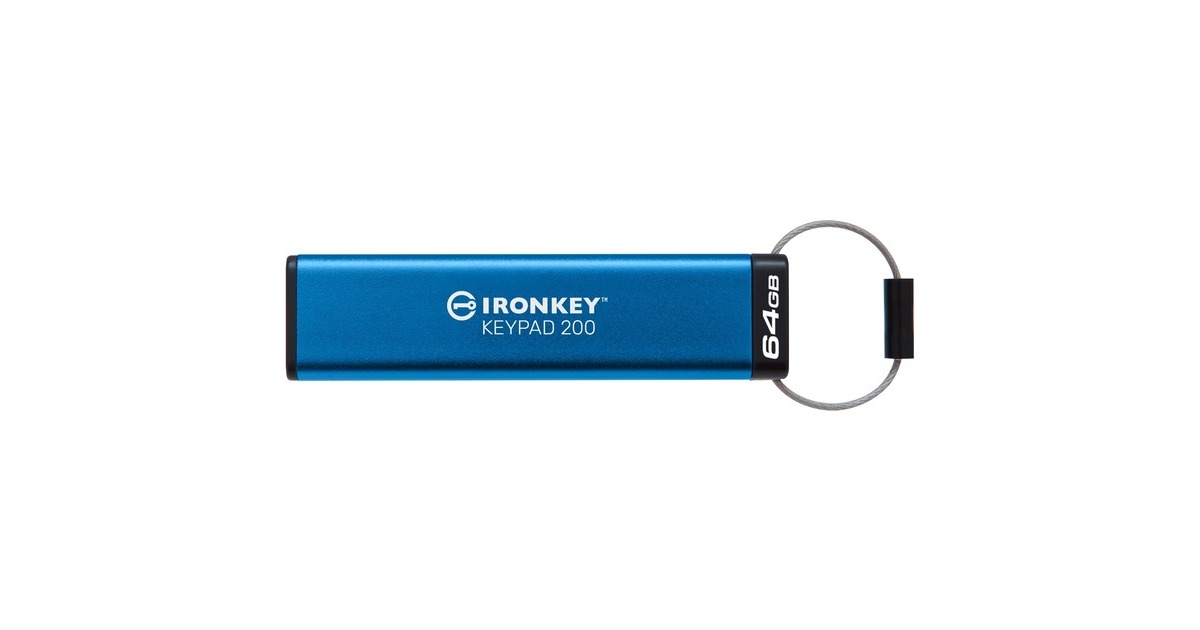 Kingston IronKey Keypad 200 64 GB, USB-Stick USB-A 3.2 Gen 1