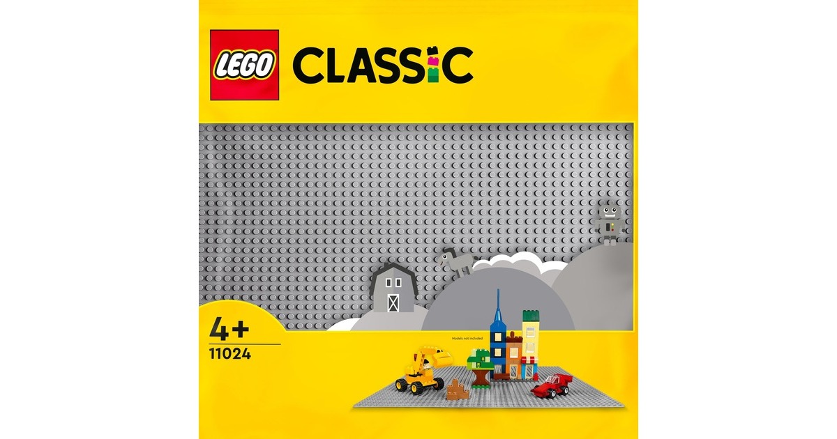 LEGO 11024 Classic Graue Bauplatte, Konstruktionsspielzeug grau ...