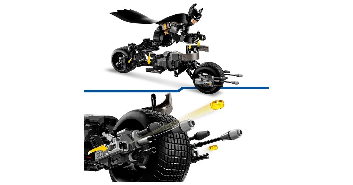 LEGO 76273 DC Super Heroes Batman Baufigur mit Batpod ...