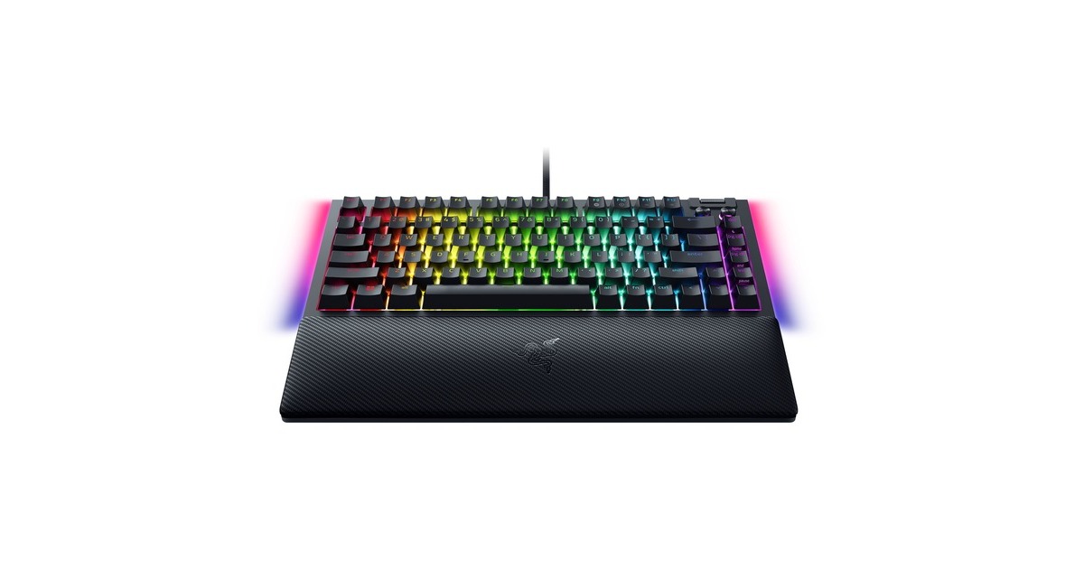 Razer BlackWidow V4 75%, Gaming-Tastatur schwarz, US-International ...