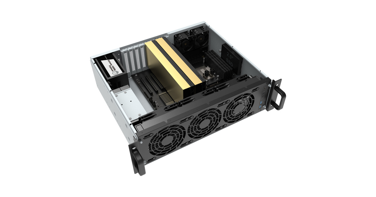 SilverStone RM31 MINI Rackmount Server-Gehäuse, Rack, Server-Gehäuse ...