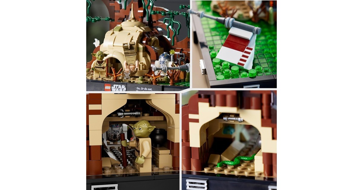 LEGO 75330 Jedi Training auf Dagobah Diorama, Konstruktionsspielzeug Outlet