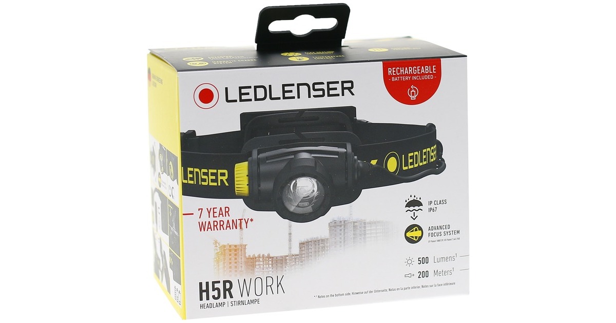 Ledlenser Stirnlampe H5R Work, LED-Leuchte schwarz