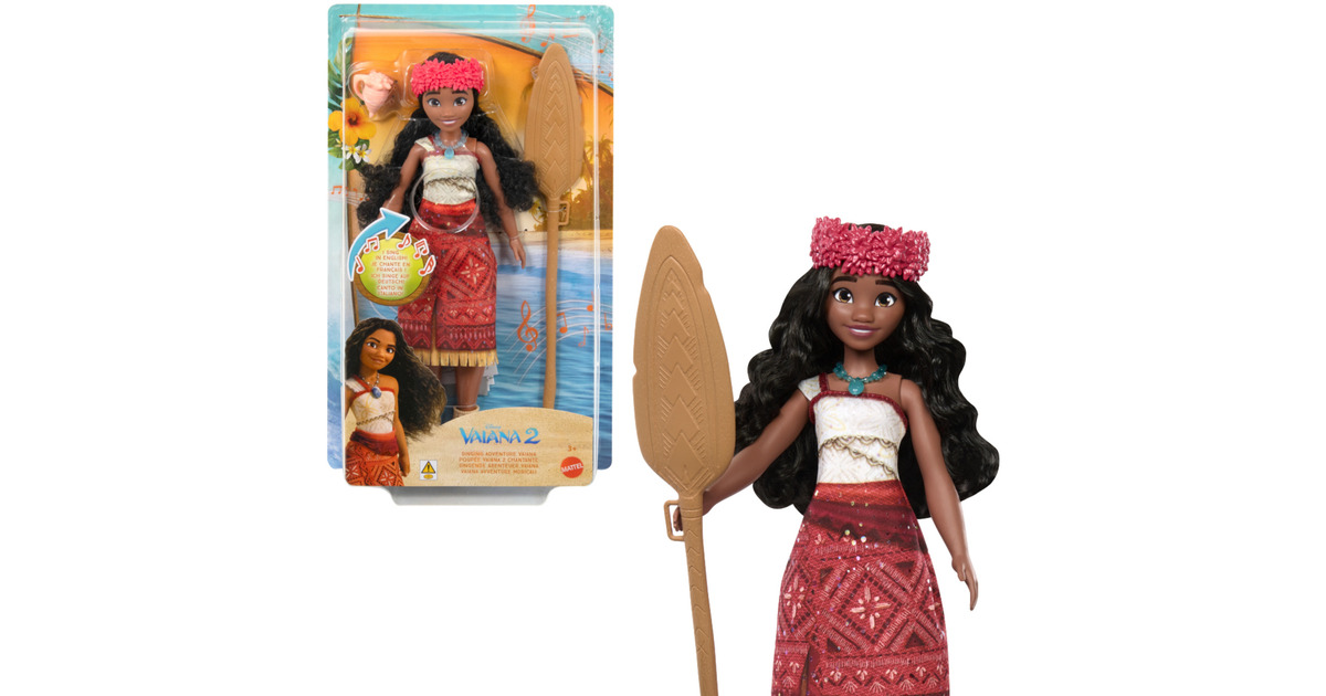 Mattel Singende Vaiana Puppe mit Sound in Deutsch, Englisch ...